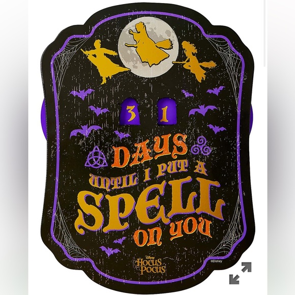 Spirit | Holiday | Hocus Pocus Halloween Countdown Sign Disney | Poshmark